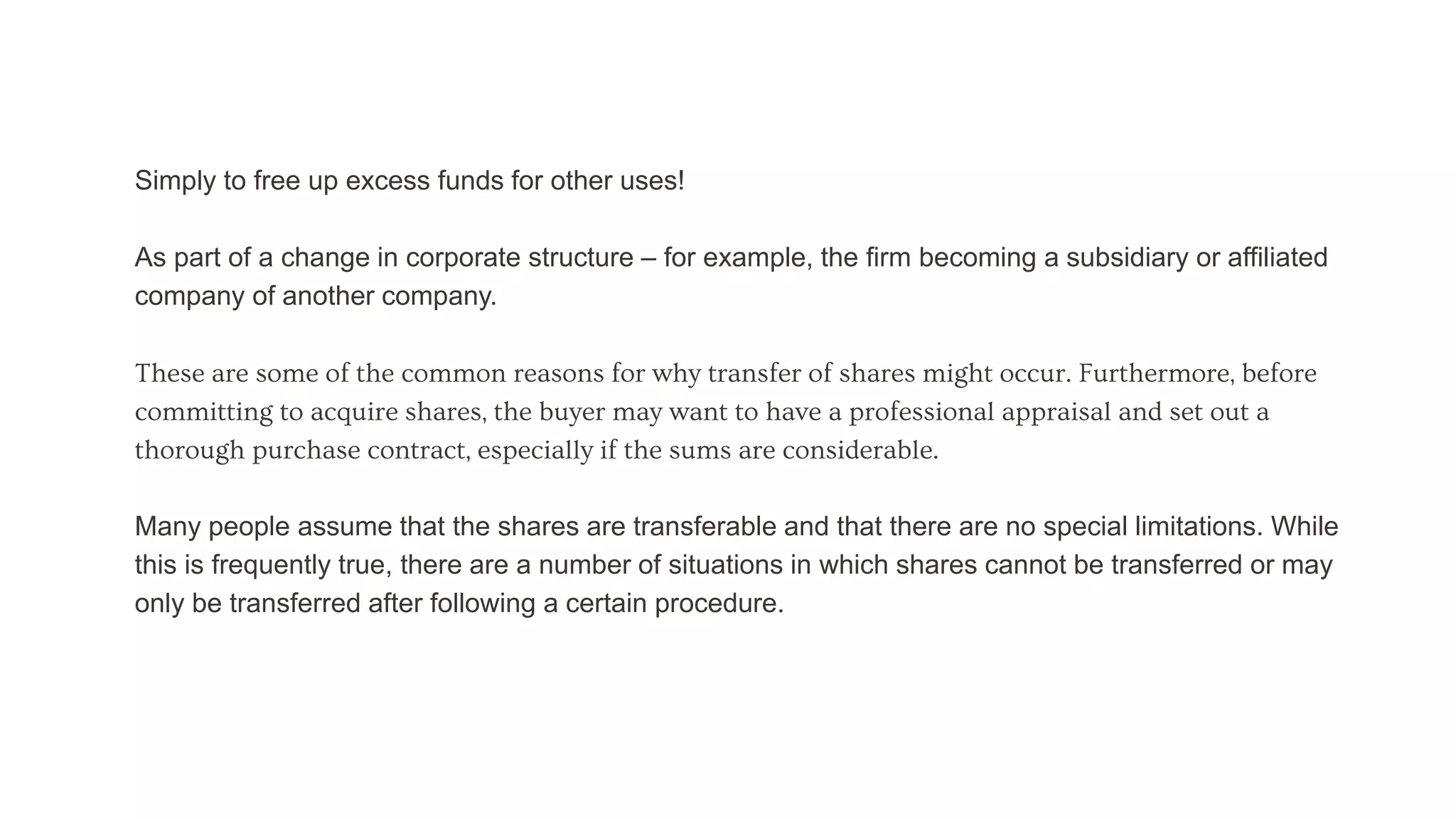 How to transfer shares | PPTX