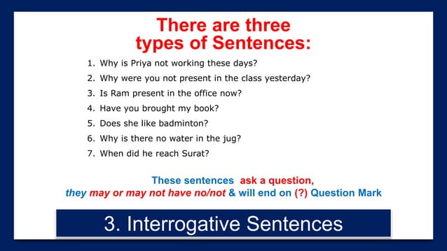 How to transform positive sentence into interrogative sentence | PPT
