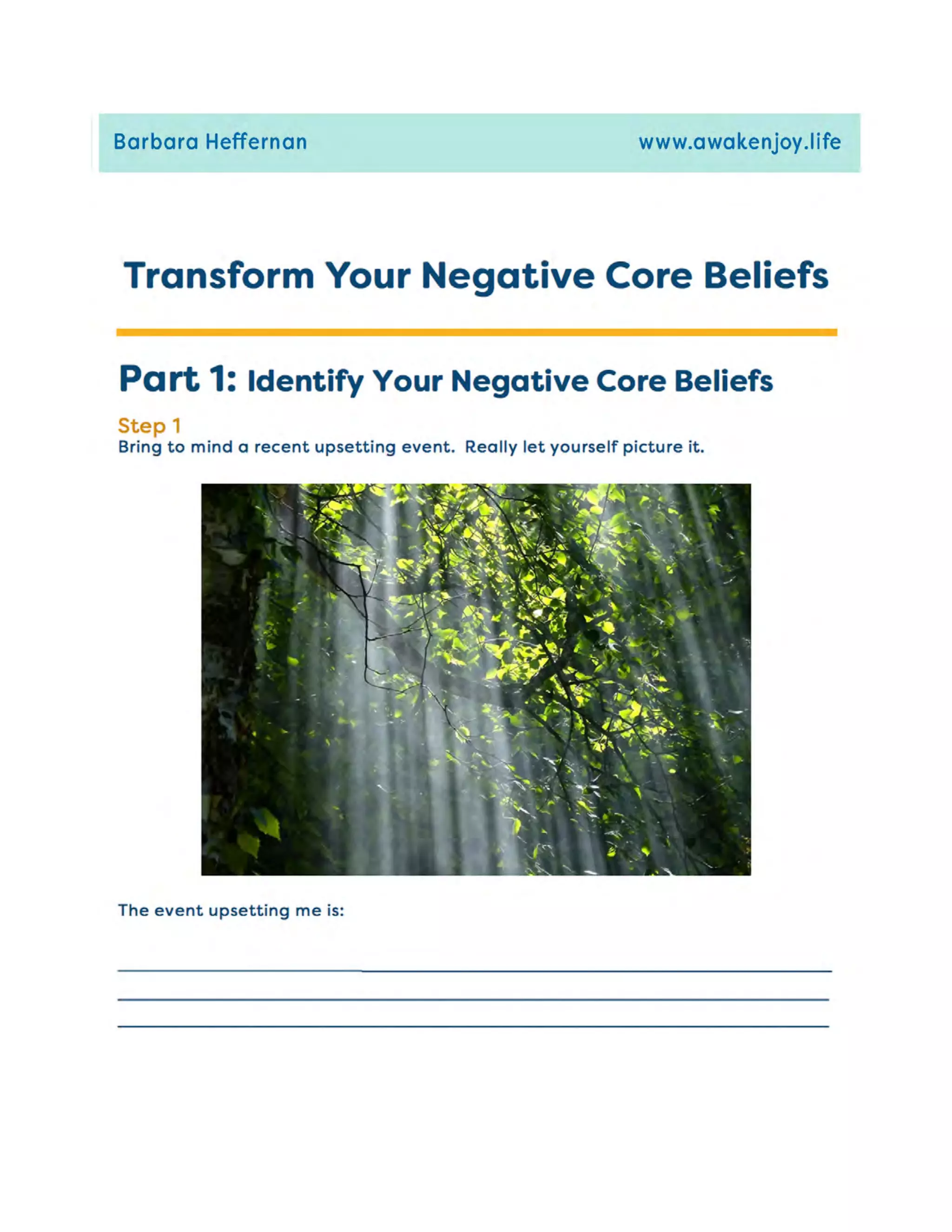 How to transform your negative core beliefs | PDF