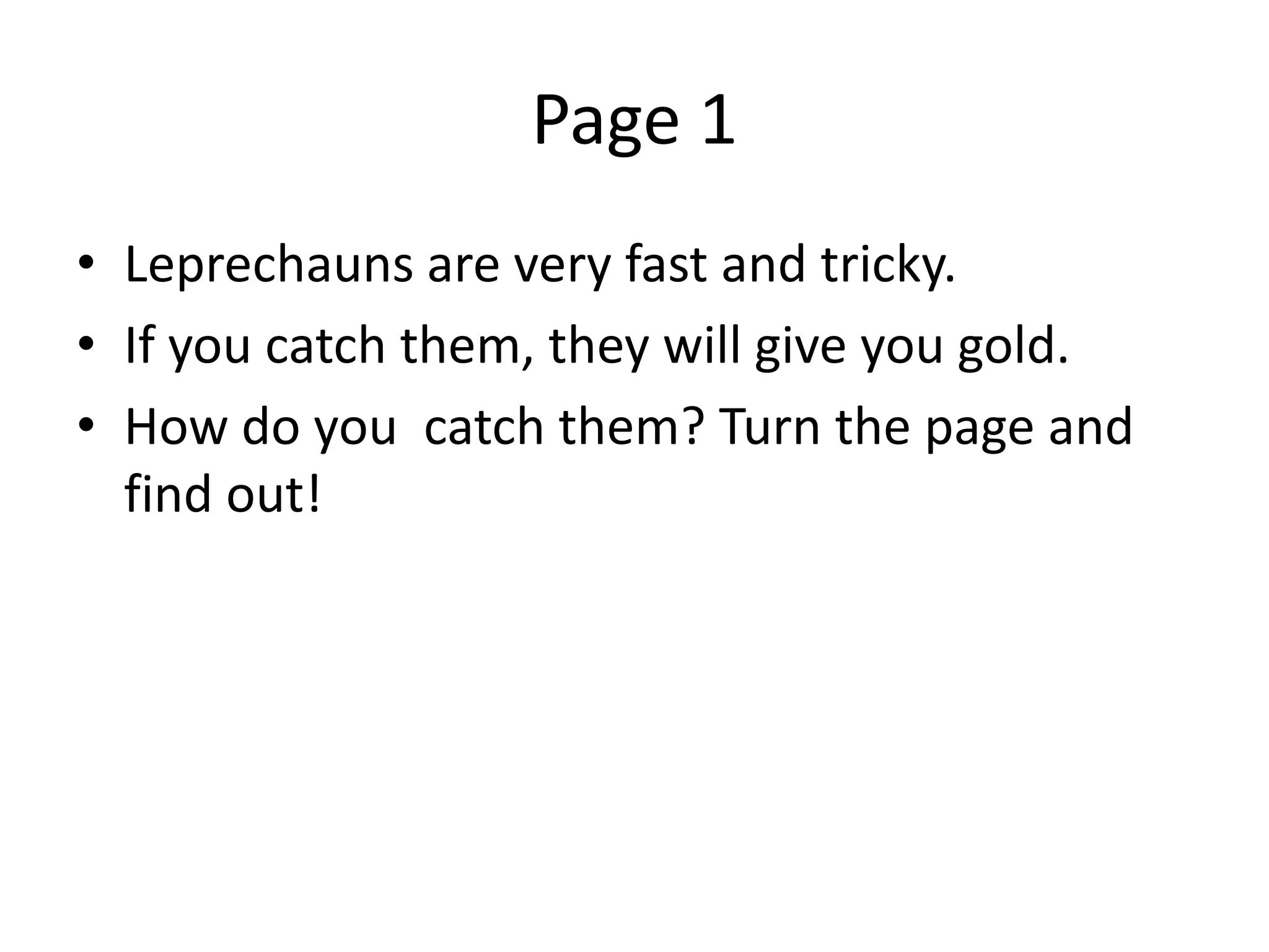 How to trap leprechauns | PPT
