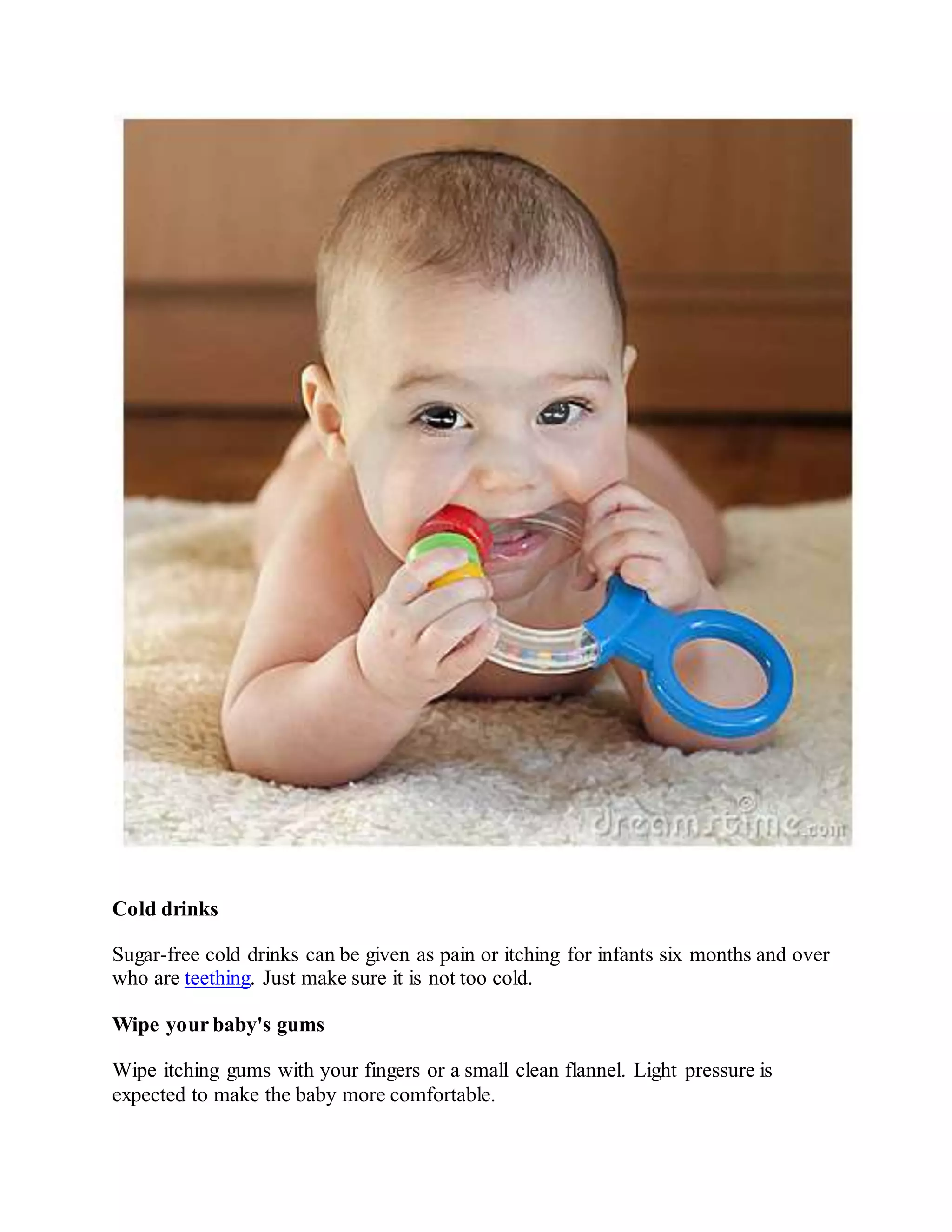 How to treat fussy baby during teething | DOCX