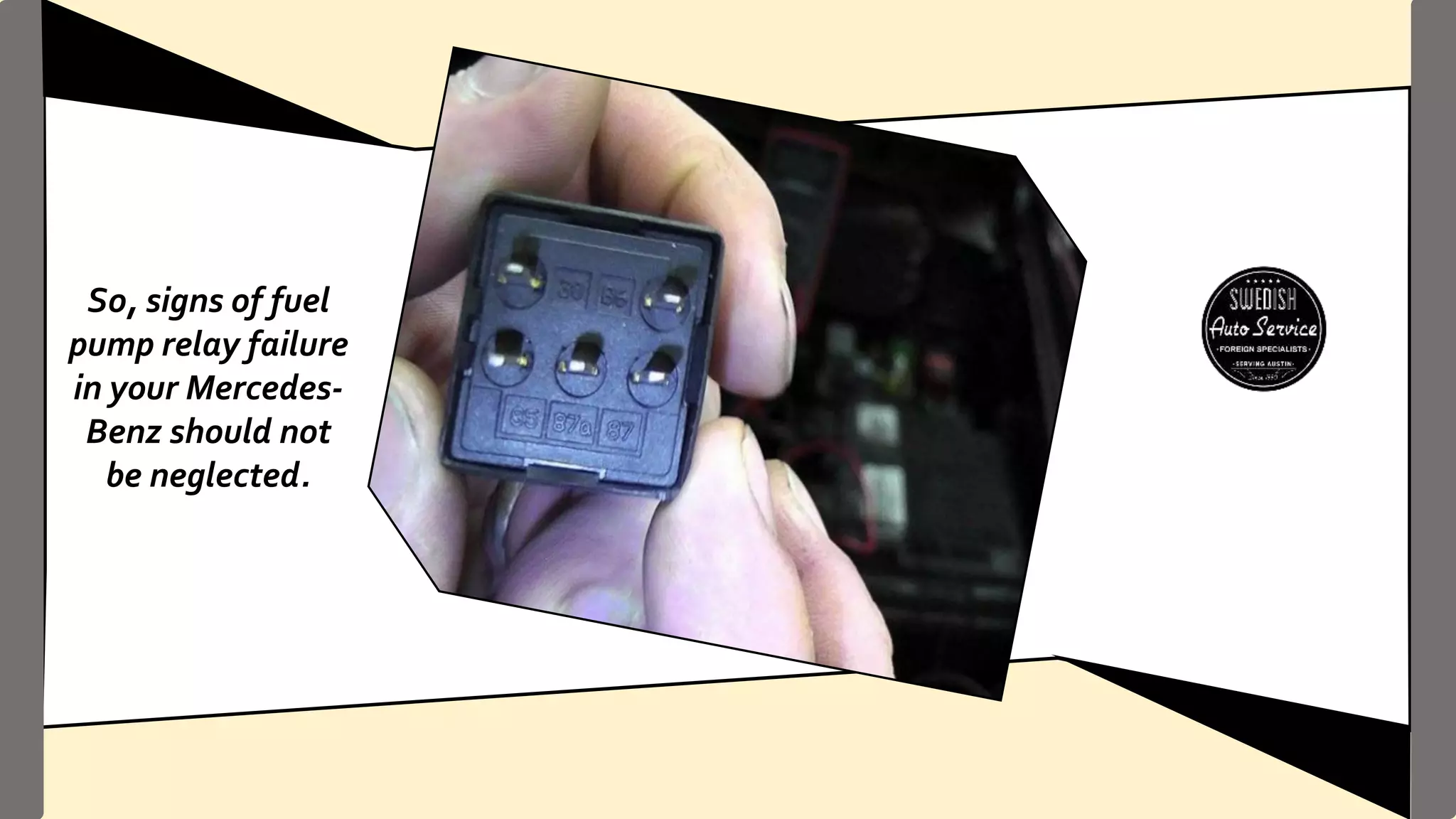 How to Troubleshoot Mercedes Benz Fuel Pump Relay Problems | PPT