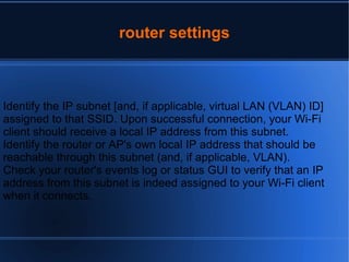 How to troubleshoot wireless connection problems | ODP