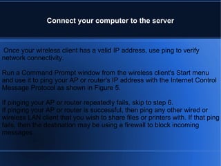 How to troubleshoot wireless connection problems | ODP