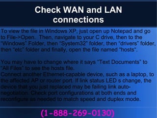 How to troubleshoot wireless connection problems | ODP