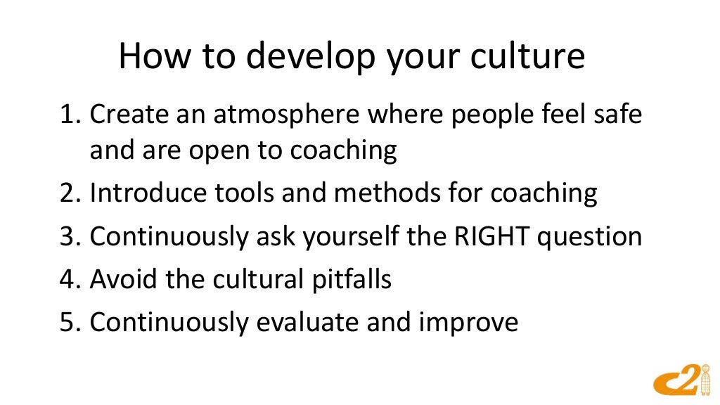 How to develop your culture