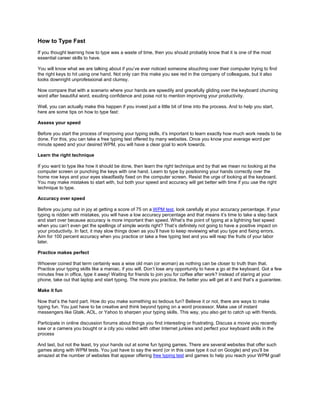 How to type_fast | PDF