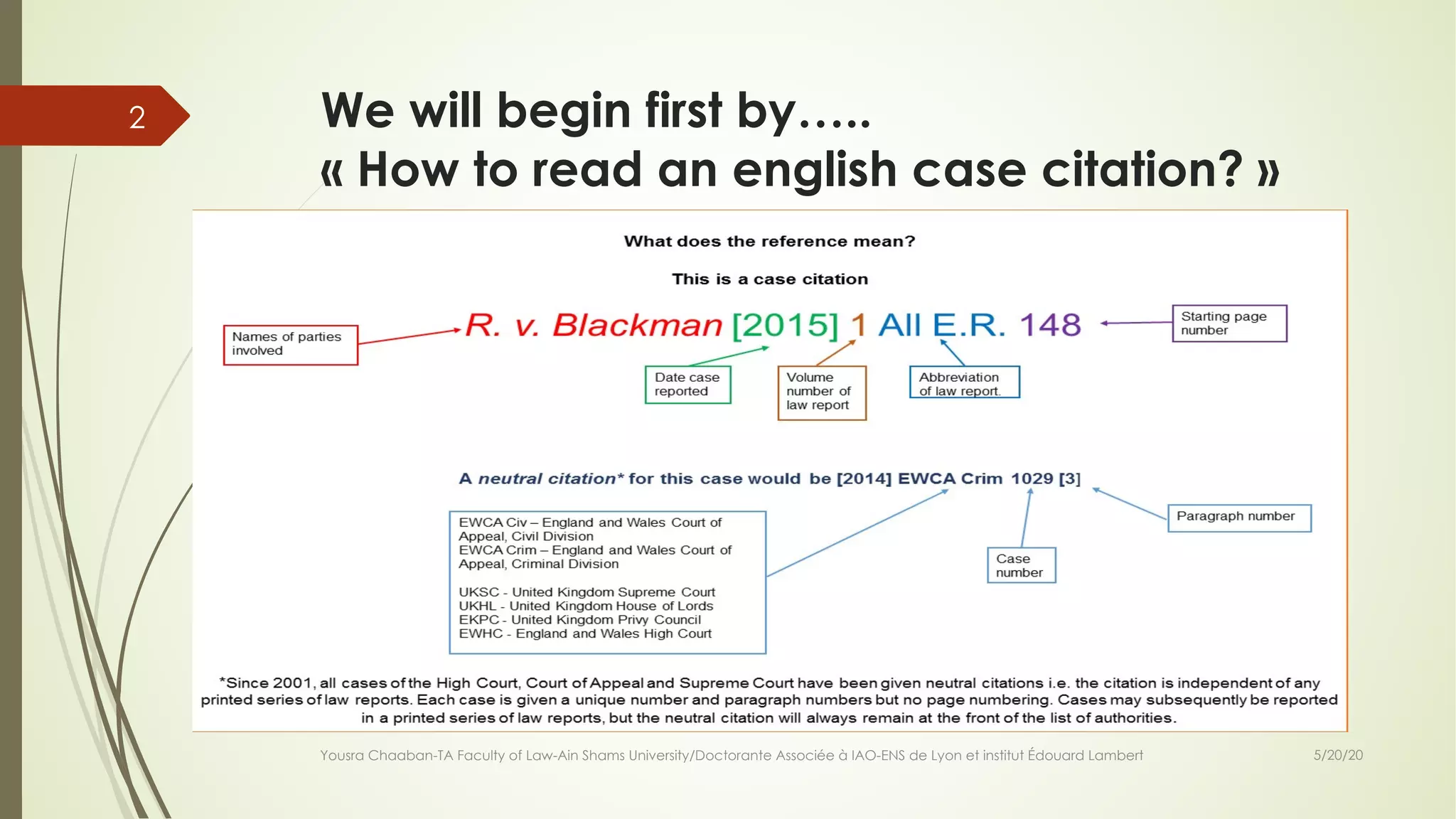 How to understand an English Case | PPT