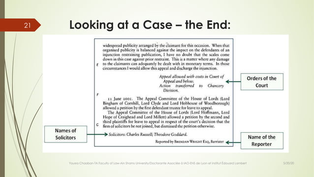 How to understand an English Case | PPT