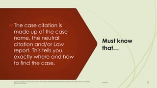 How to understand an English Case | PPT