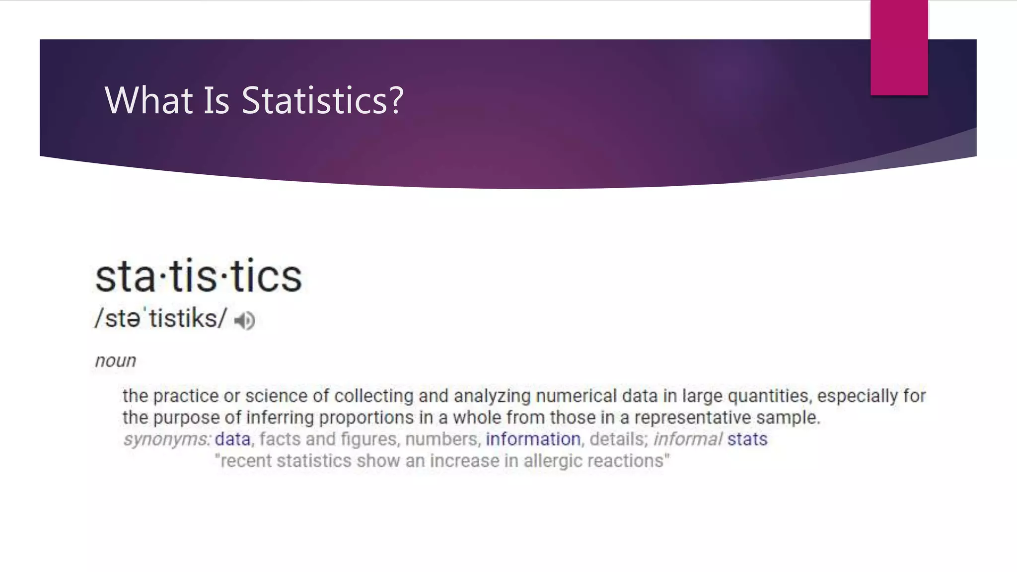 How to understand basic statistics | PPT