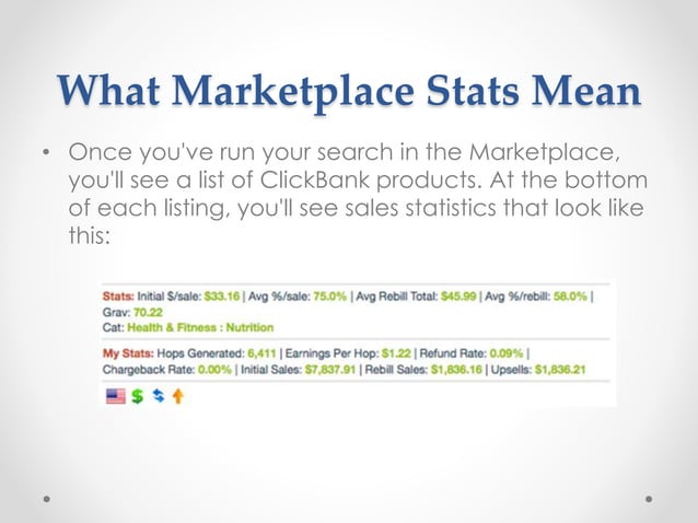 How to understand clickbank statistics | PPT