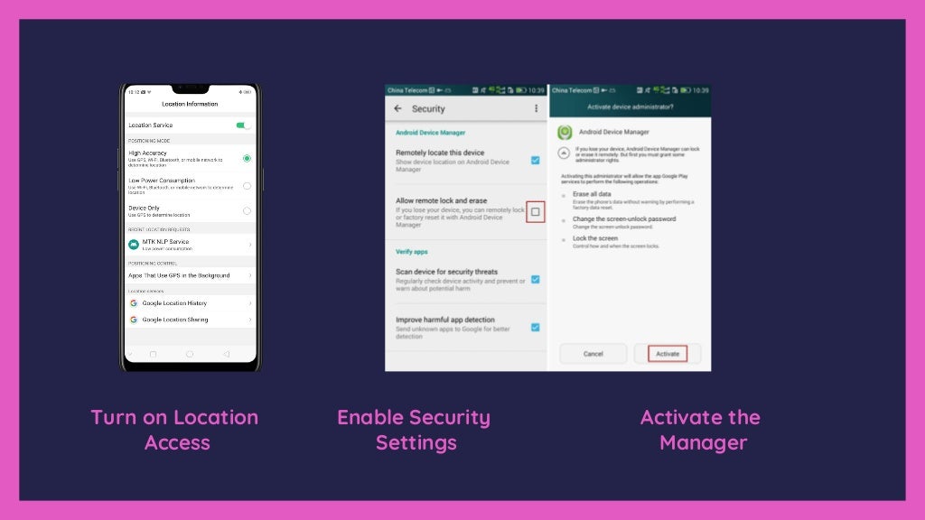 How to unlock your mobile device with android device manager