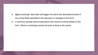 Updating Client Interface 'on change' @api.onchange in Odoo 15
