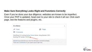 How to update your php version to keep in line with word press ...
