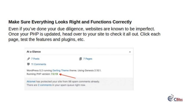 How to update your php version to keep in line with word press ...
