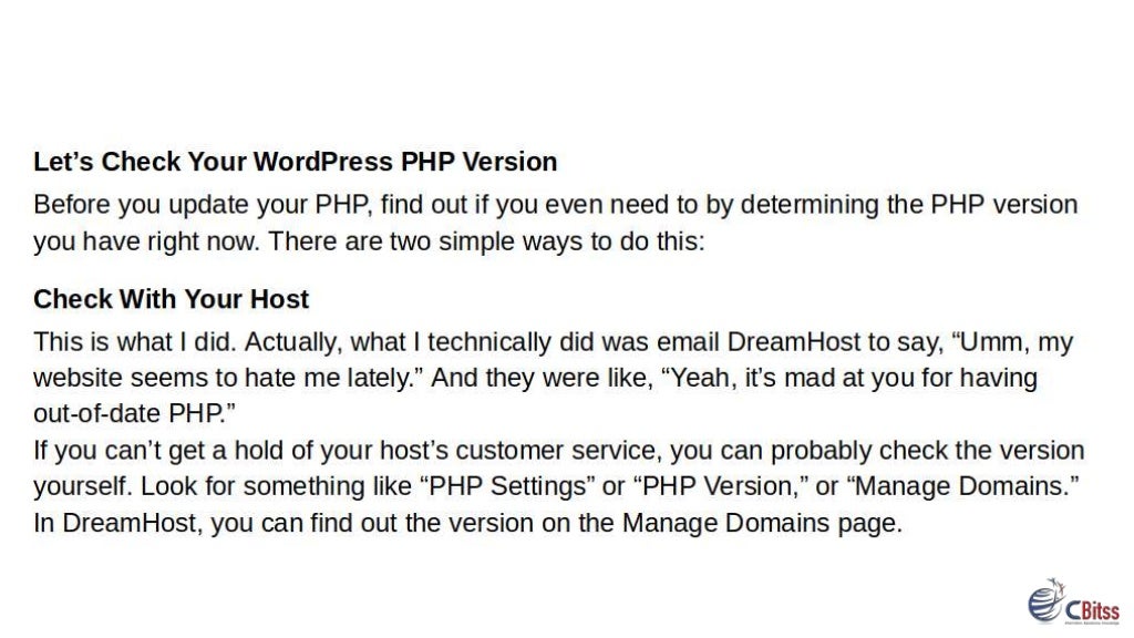 How to update your php version to keep in line with word press ...