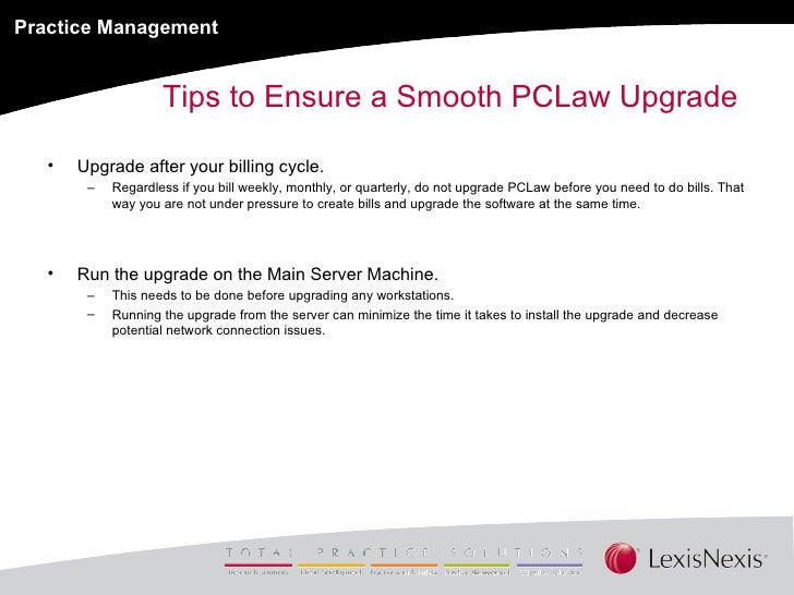 How to Upgrade PCLaw to the Newest Version