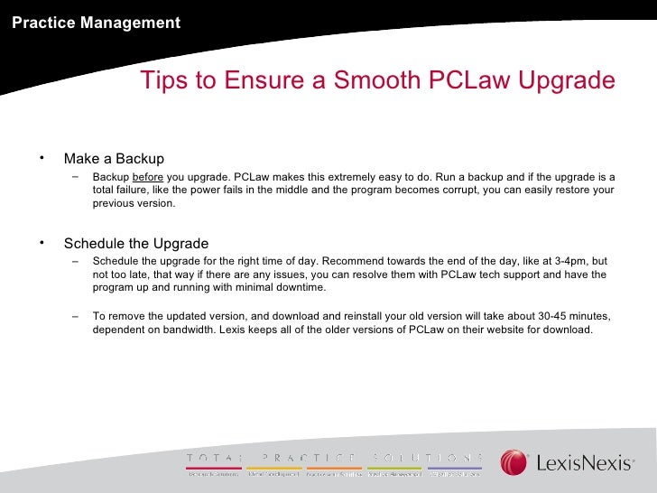 How to Upgrade PCLaw to the Newest Version