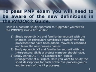 How To Upgrade Yourself To The PMBOK Guide 5th Edition | PPT