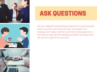 How to Uplift Underperforming Employees | PDF