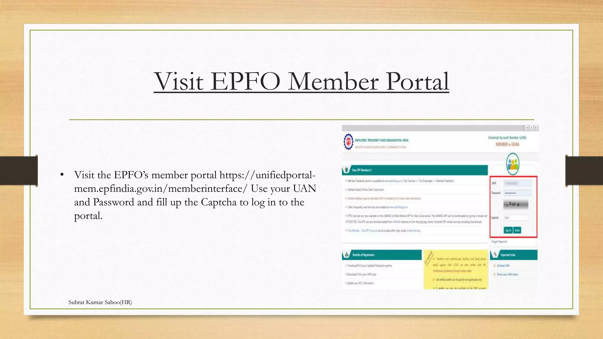 How to upload kyc details in epf uan | PPTX