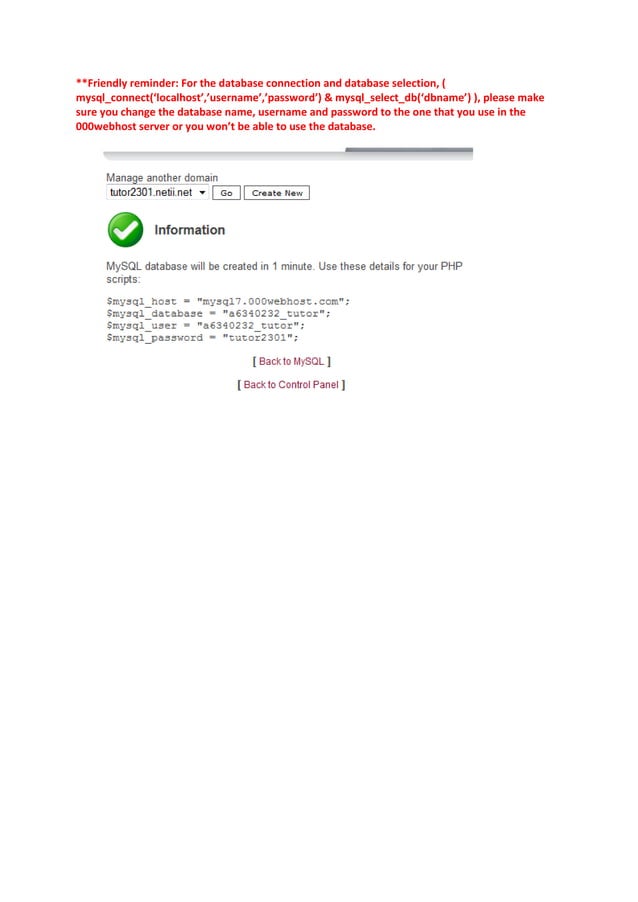 How to use_000webhost | PDF | Databases | Computer Software and Applications