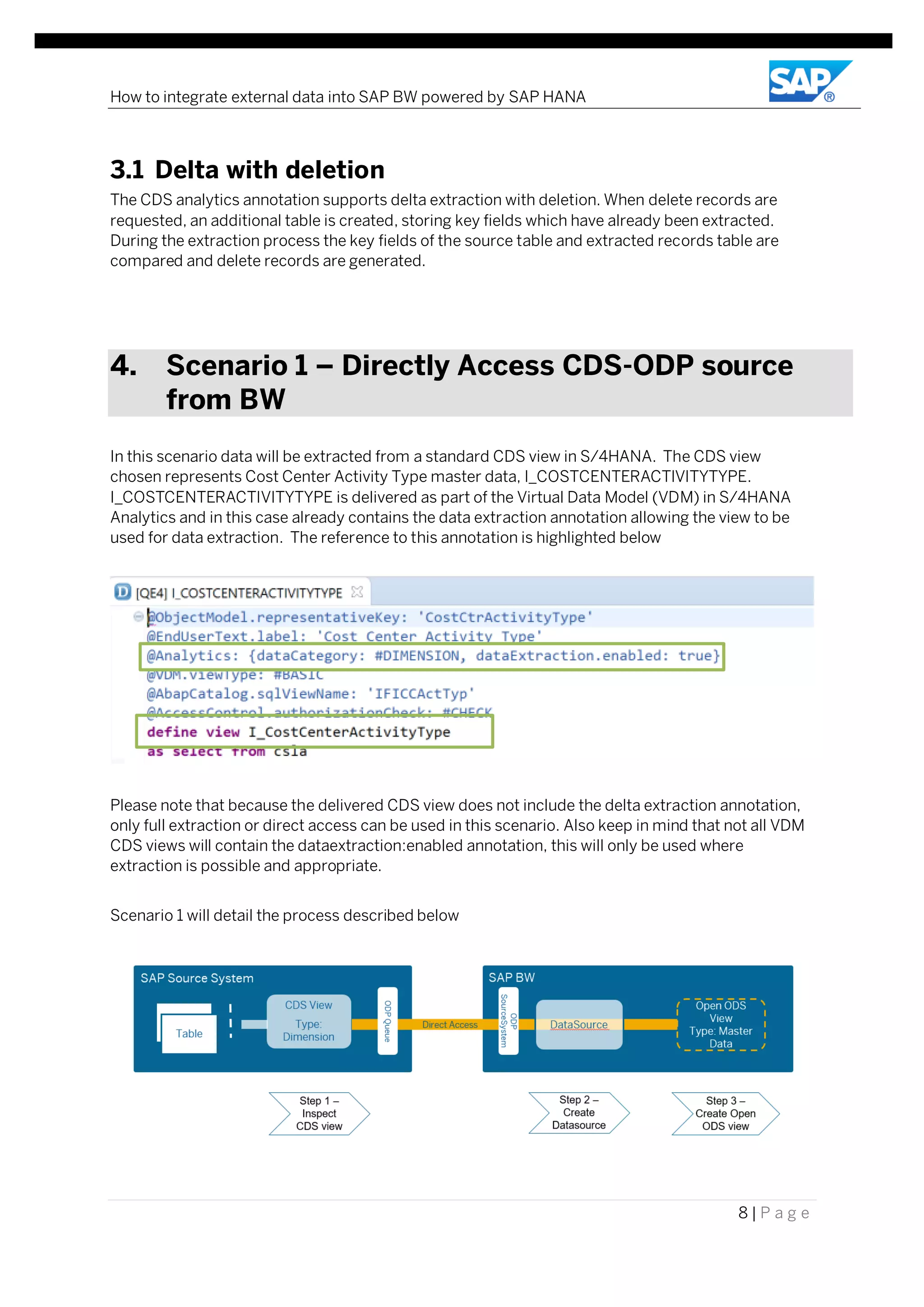 How to use abap cds for data provisioning in bw | PDF