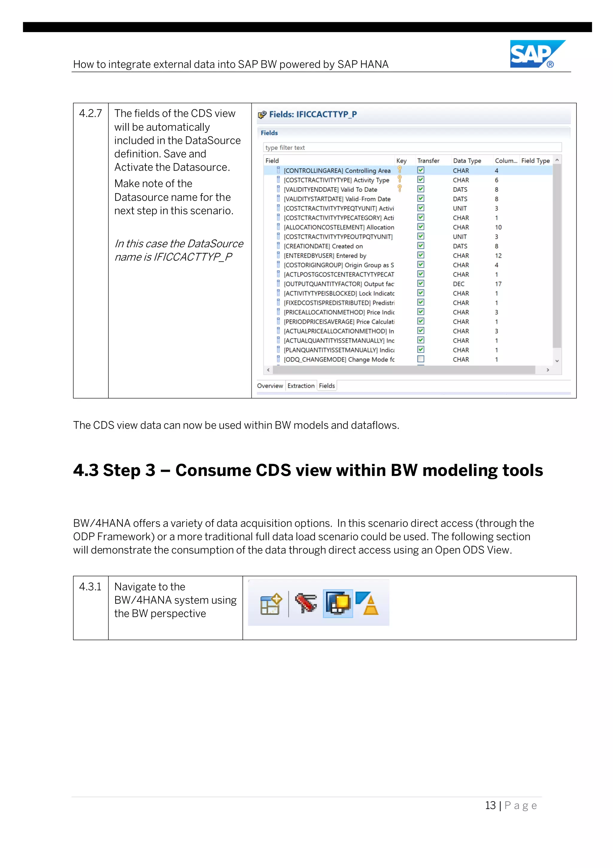 How to use abap cds for data provisioning in bw | PDF