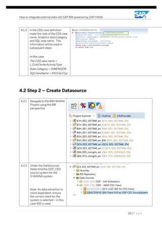 How to use abap cds for data provisioning in bw | PDF