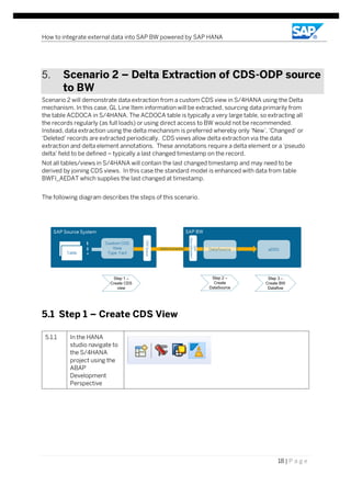 How to use abap cds for data provisioning in bw | PDF