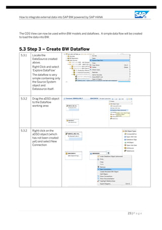 How to use abap cds for data provisioning in bw | PDF