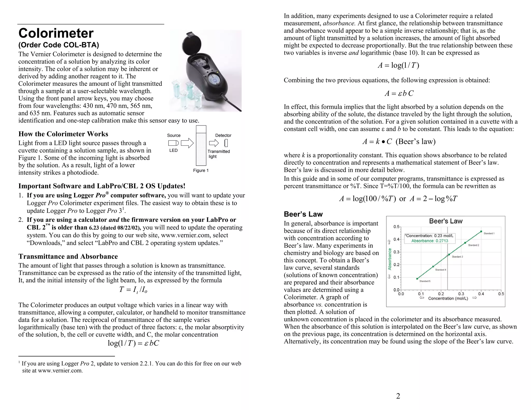 How to use a colorimeter | PDF