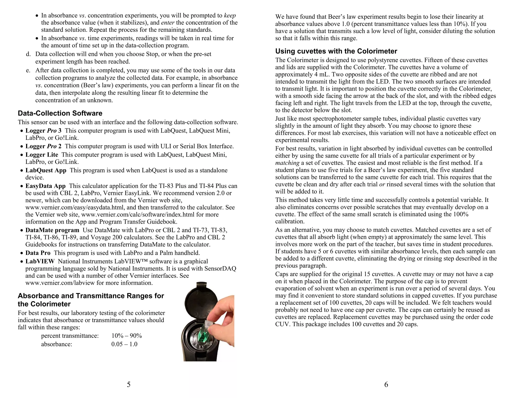 How to use a colorimeter | PDF