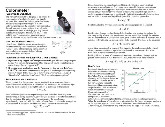 How to use a colorimeter | PDF | Chemistry | Science