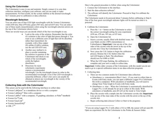 How to use a colorimeter | PDF