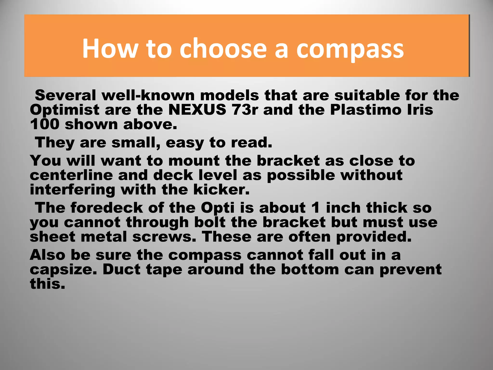 How to use a compass | PPT