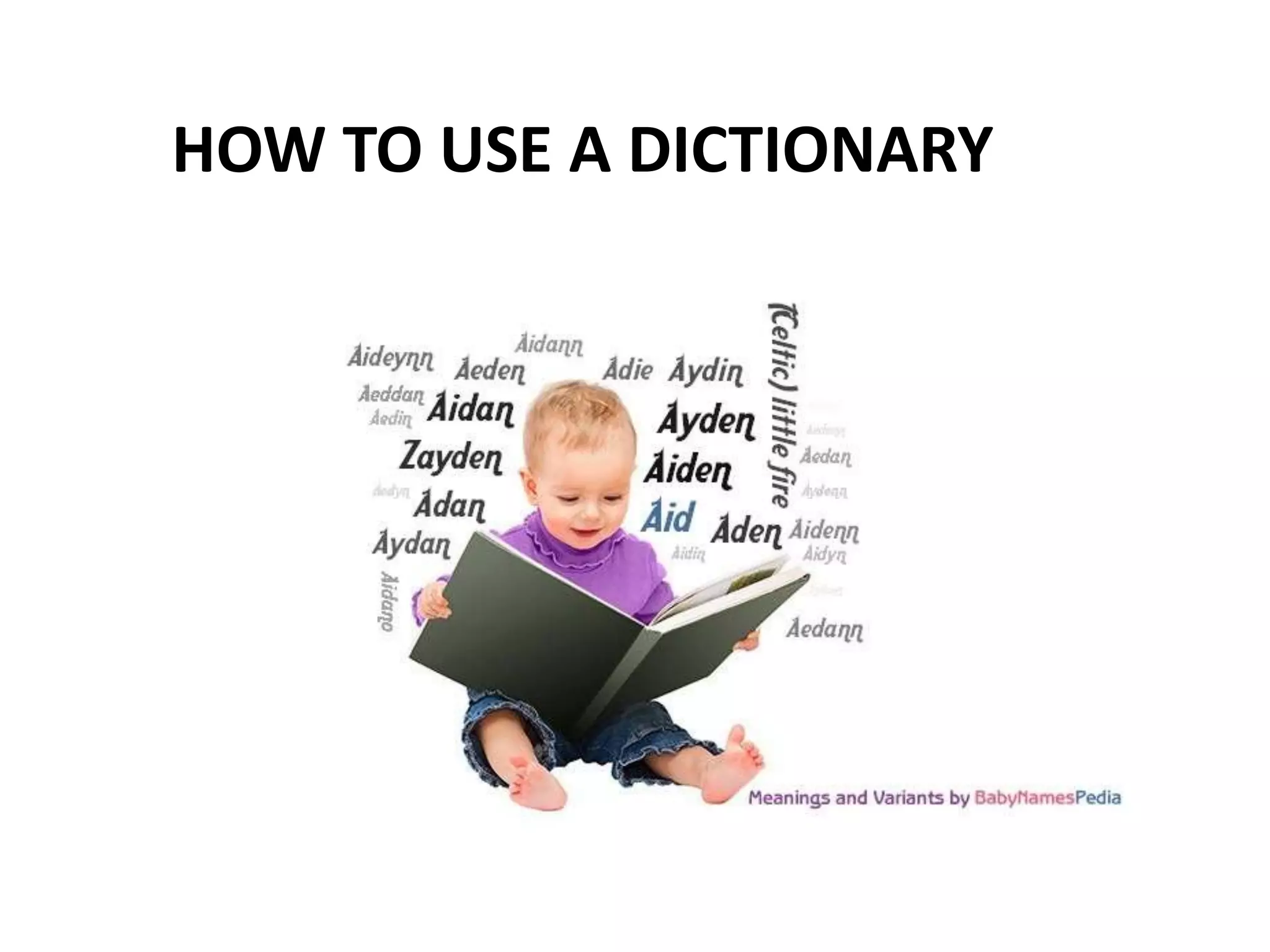 How to use a dictionary | PPT