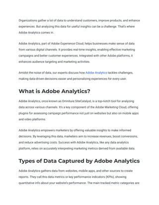 How to use Adobe Analytics features for data analysis & personalization ...