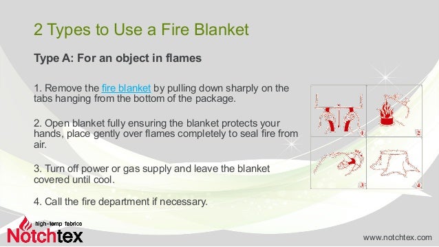 How to use a fire blanket rightly