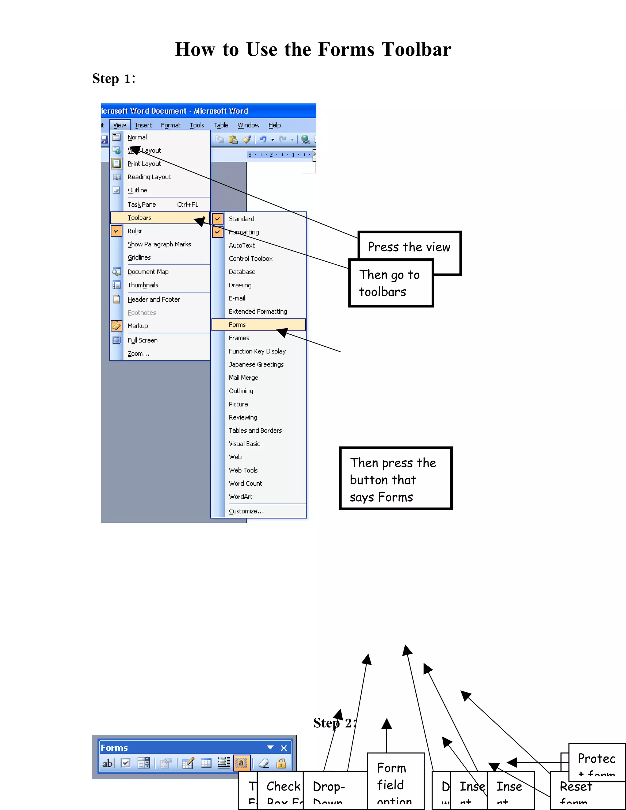 How To Use A Forms Toolbar | DOC
