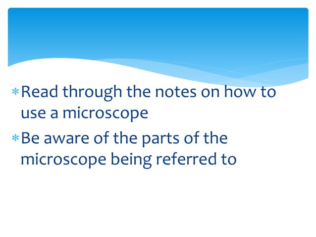 How to use a microscope | PPTX | Biological Sciences | Science