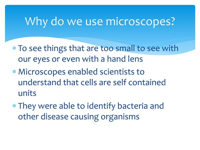 How to use a microscope | PPTX | Biological Sciences | Science