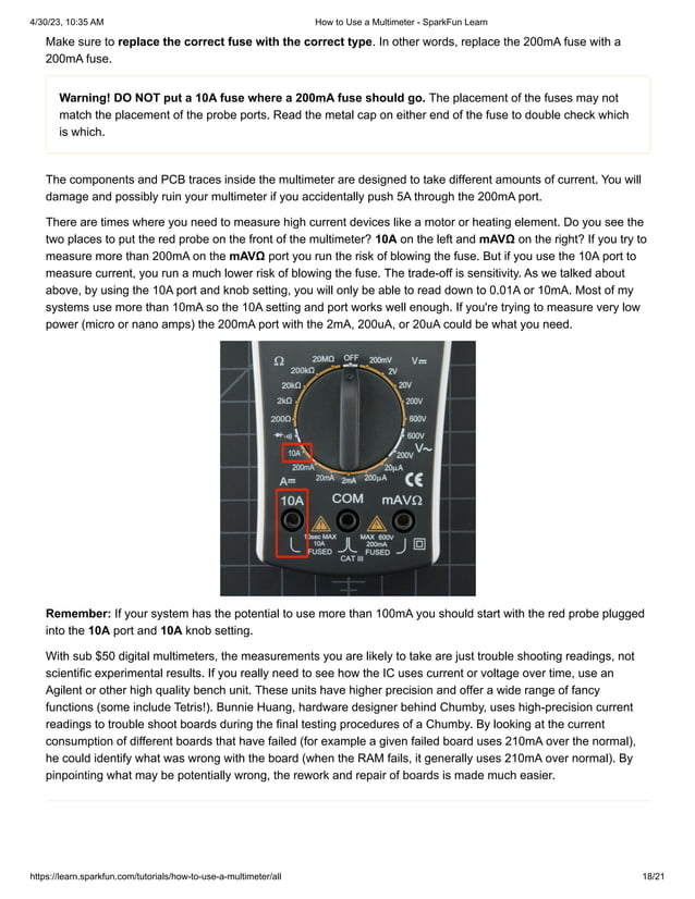 How to Use a Multimeter - SparkFun Learn.pdf