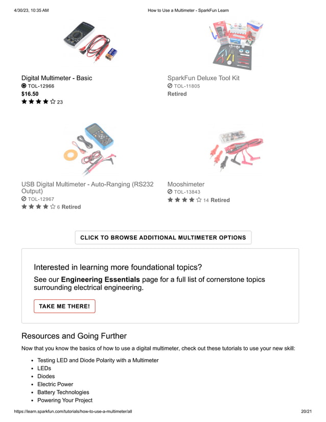 How to Use a Multimeter - SparkFun Learn.pdf