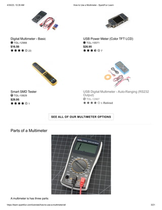 How to Use a Multimeter - SparkFun Learn.pdf