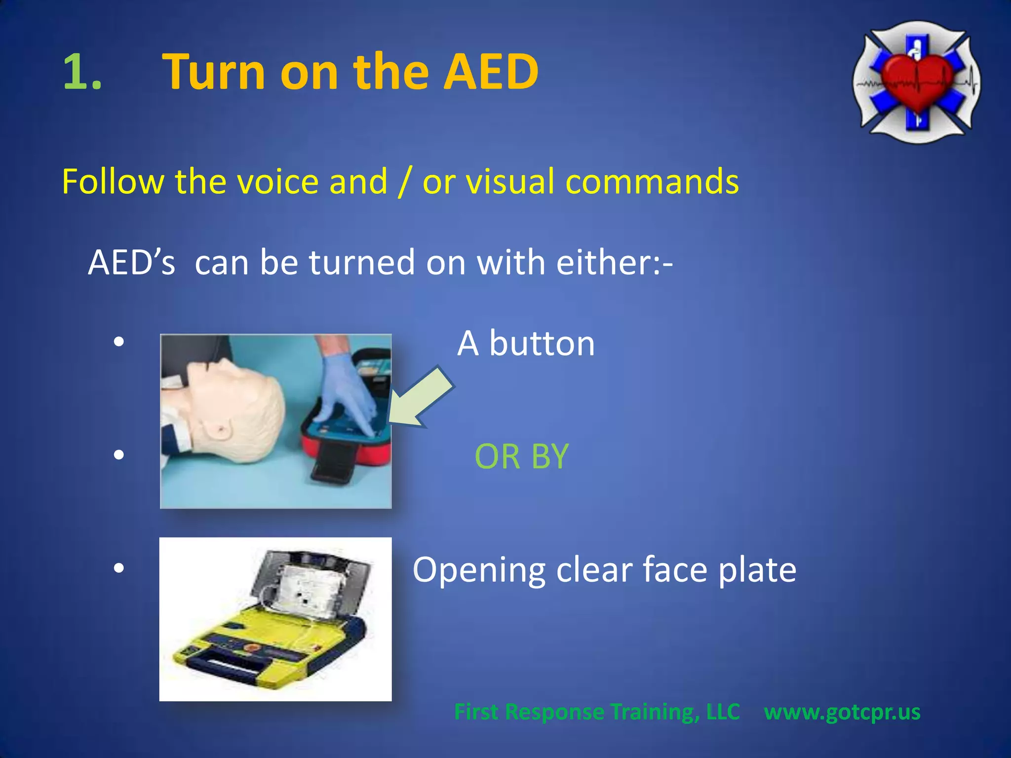 How to use an Automated External Defibrillator (AED) | PPTX