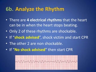 How to use an Automated External Defibrillator (AED) | PPTX
