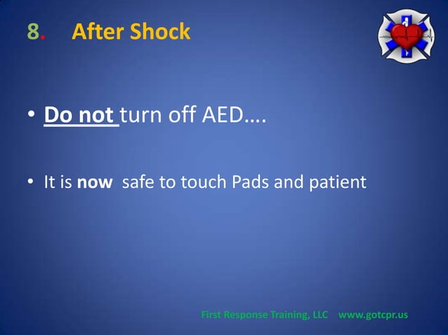 How to use an Automated External Defibrillator (AED) | PPTX | First Aid ...