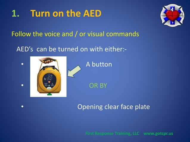 How to use an aed | PPTX | First Aid | Injuries